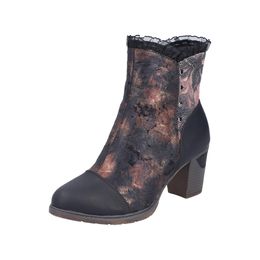 Rieker Stiefelette Damen Gr&ouml;&szlig;e 37 braun / pink / schwarz