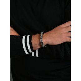 Akzent Armband 'Val, silberfarbig, langlebig' Herren Gr&ouml;&szlig;e 21 cm silber
