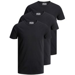 Jack & Jones Jack & Jones T-Shirt 'JJO-Neck' Herren Gr&ouml;&szlig;e S schwarz