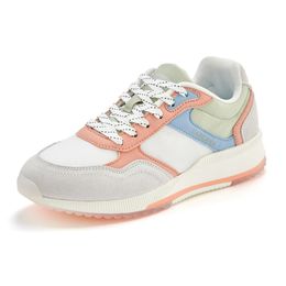 Lascana Sneaker Damen Gr&ouml;&szlig;e 39 hellblau / hellgrau / altrosa / wei&szlig; Sommerschuhe