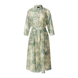 s.Oliver BLACK LABEL Kleid Damen Gr&ouml;&szlig;e 48 creme / gr&uuml;n Sommerkleid
