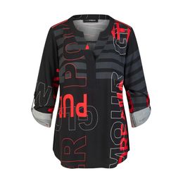 Doris Streich Bluse Damen Gr&ouml;&szlig;e S/M rot / schwarz / wei&szlig;