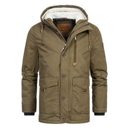 INDICODE JEANS Winter Jacket ' Crossing ' male size M Brown / Olive
