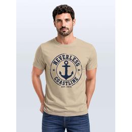 Neverless Shirt 'Coastal' Herren Gr&ouml;&szlig;e L beige