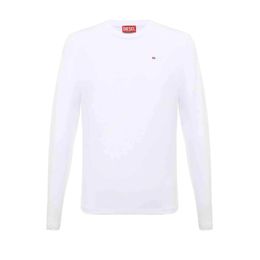 Diesel Shirt 'T-DIEGOR-LS-MICRODIV' Herren Gr&ouml;&szlig;e XXL wei&szlig;
