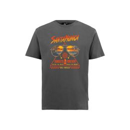 Oldskull T-Shirt Herren Gr&ouml;&szlig;e XXXL grau / orange