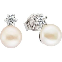 Firetti Ohrringe Damen Gr&ouml;&szlig;e One Size silber / perlwei&szlig;