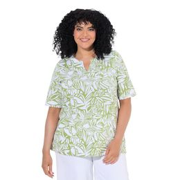 Ulla Popken Shirt in Harmonisches Grasgr&uuml;n | Gr.: 42-44
