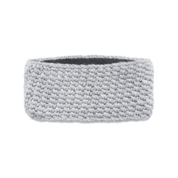 styleBREAKER Headband 'Breites Grob Geh&auml;keltes Stirnband Einfarbig' female size One size Light grey