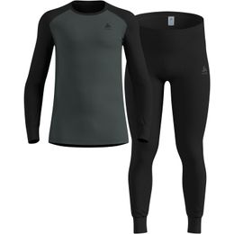 Odlo Unterw&auml;sche-Set Active Warm Eco Schwarz/Grau (Gr&ouml;&szlig;e: S)
