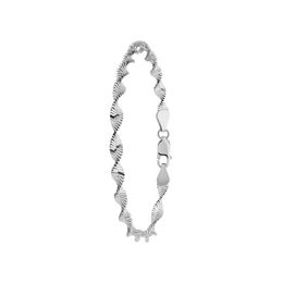Lucardi Armband 'Basic' Damen Gr&ouml;&szlig;e 19 silber