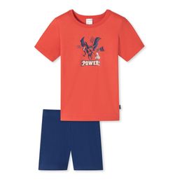 Schiesser Pajamas boy size 140 Dark blue / Red