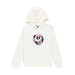 Roxy Sweatshirt 'Hibiscus' M&auml;dchen Gr&ouml;&szlig;e 140 hellbeige / dunkelgr&uuml;n / hellpink / wei&szlig;