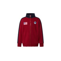 North Sails Sweatjacke Jungen Gr&ouml;&szlig;e 122/128 navy / dunkelrot