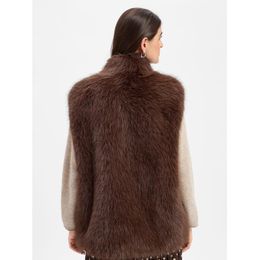 Liu Jo Kunstfell-Weste in mocca - 0001 | Gr.: 36
