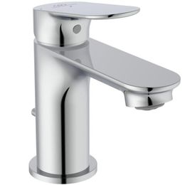 Ideal Standard Ceralife O Waschtischarmatur BE002AA Ausladung 95mm, Blue Start, Metall-Ablaufgarnitur, chrom