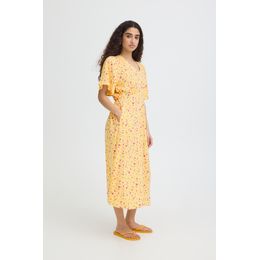 Ichi Kleid 'ICHVera' Damen Gr&ouml;&szlig;e 40 gelb / pink