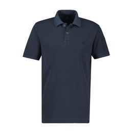 Lerros Poloshirt, unifarben aus gestreiftem Piqu&eacute;-Gewebe Herren Gr&ouml;&szlig;e XL navy