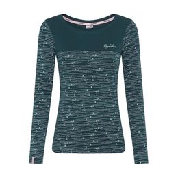 Kangaroos Langarmshirt in petrol | Gr.: 44-46
