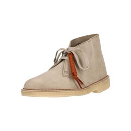Clarks Schn&uuml;rschuhe 'Desert Boot' Damen Gr&ouml;&szlig;e 42 beige Sommerschuhe