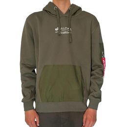 Alpha Industries Sweatshirt male size S Olive
