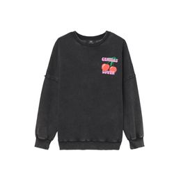 Le Temps Des Cerises Sweatshirt Damen Gr&ouml;&szlig;e XS rot / black denim