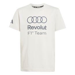 adidas Performance Performance Shirt 'Audi Formel Eins Team Dna' boy size 128 Grey / Off white