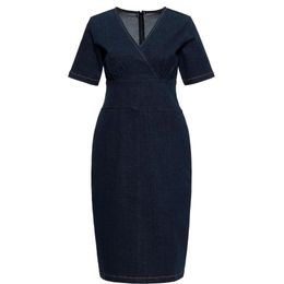 Queen Kerosin Kleid Damen Gr&ouml;&szlig;e 42 blau Sommerkleid