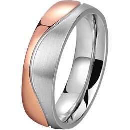 DOOSTI Ring Damen Gr&ouml;&szlig;e 64 rosegold / silber