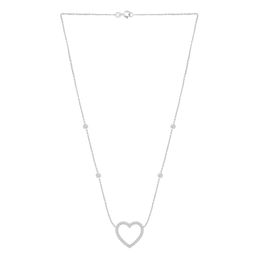 Ethisher Diamanten Kette Damen Gr&ouml;&szlig;e Onesize silber