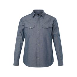 JP1880 Button Up Shirt male size L Blue denim