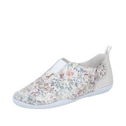 Rieker Slipper Damen Gr&ouml;&szlig;e 37 gold / apfel / schwarz / wei&szlig; Sommerschuhe