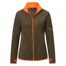 Rock Creek Fleece Jacket female size XXL Dark green / Orange