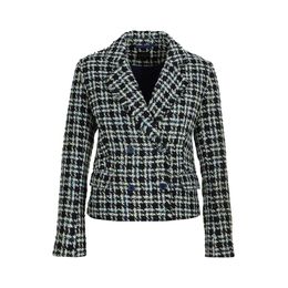 Madeleine Mode MADELEINE Blazer female size 48 Smoke blue / Black / Off white