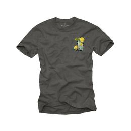 MAKAYA Shirt 'Gin Tonic' male size S Grey