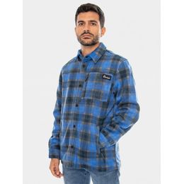 Penfield &Uuml;bergangsjacke 'Checked Polar Fleece Vallarta Blue' Herren Gr&ouml;&szlig;e M bunt Sommerjacke