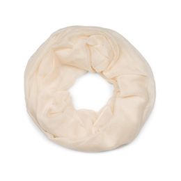 styleBREAKER Schlauchschal 'Loop mit Glitzer unifarben' Damen Gr&ouml;&szlig;e One Size creme
