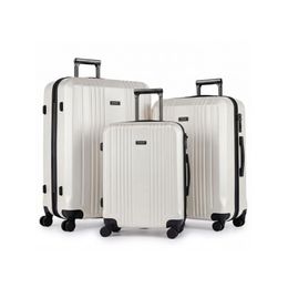 FERG&Eacute; FERG&Eacute; Kofferset '3-teilig Hartschale CANNES Trolley Set' Herren Gr&ouml;&szlig;e One Size elfenbein