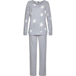 Arizona Damen Pyjama, rosa + grau, Gr&ouml;&szlig;e 40/42
