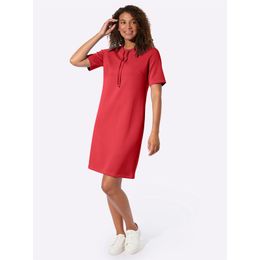 WITT Damen Shirtkleid mit kurzen &Auml;rmeln, erdbeere, Gr&ouml;&szlig;e 40