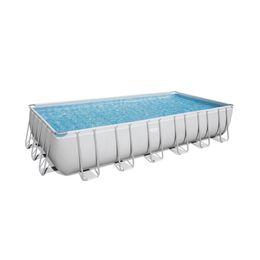 Bestway Frame-Pool-Set 'Power Steel' 732 x 366 x 132 cm mit Sicherheitsleiter und Filterpumpe