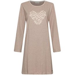 PASTUNETTE Nightgown 'PASTUNETTE - Nightgown - Harmony - Cotton - Beige' female size XXXL Brown