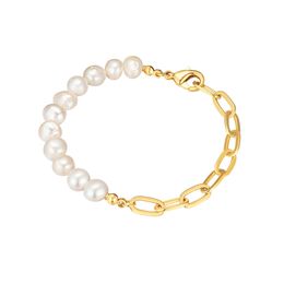 Yokoamii Armband Damen Gr&ouml;&szlig;e One Size goldgelb / wei&szlig;