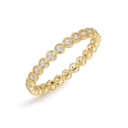 Trilani Ring female size 60 yellow gold / Transparent