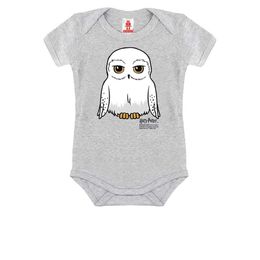logoshirt Baby-Body 'Harry Potter - Hedwig' Jungen Gr&ouml;&szlig;e 98/104 grau