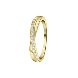 Lucardi Ring Damen Gr&ouml;&szlig;e 57 gold