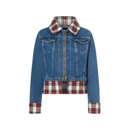 Fenice &Uuml;bergangsjacke 'Urban Plaid Denim' Damen Gr&ouml;&szlig;e M knallrot Sommerjacke