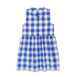 Toby tiger Kleid 'mit blauem gro&szlig;karierten-Muster' M&auml;dchen Gr&ouml;&szlig;e 128 blau
