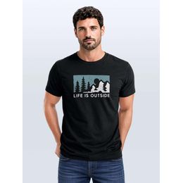 Neverless Shirt 'Life is outside' male size XXXL Black