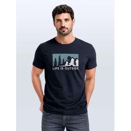Neverless Shirt 'Life is outside' Herren Gr&ouml;&szlig;e 4XL navy